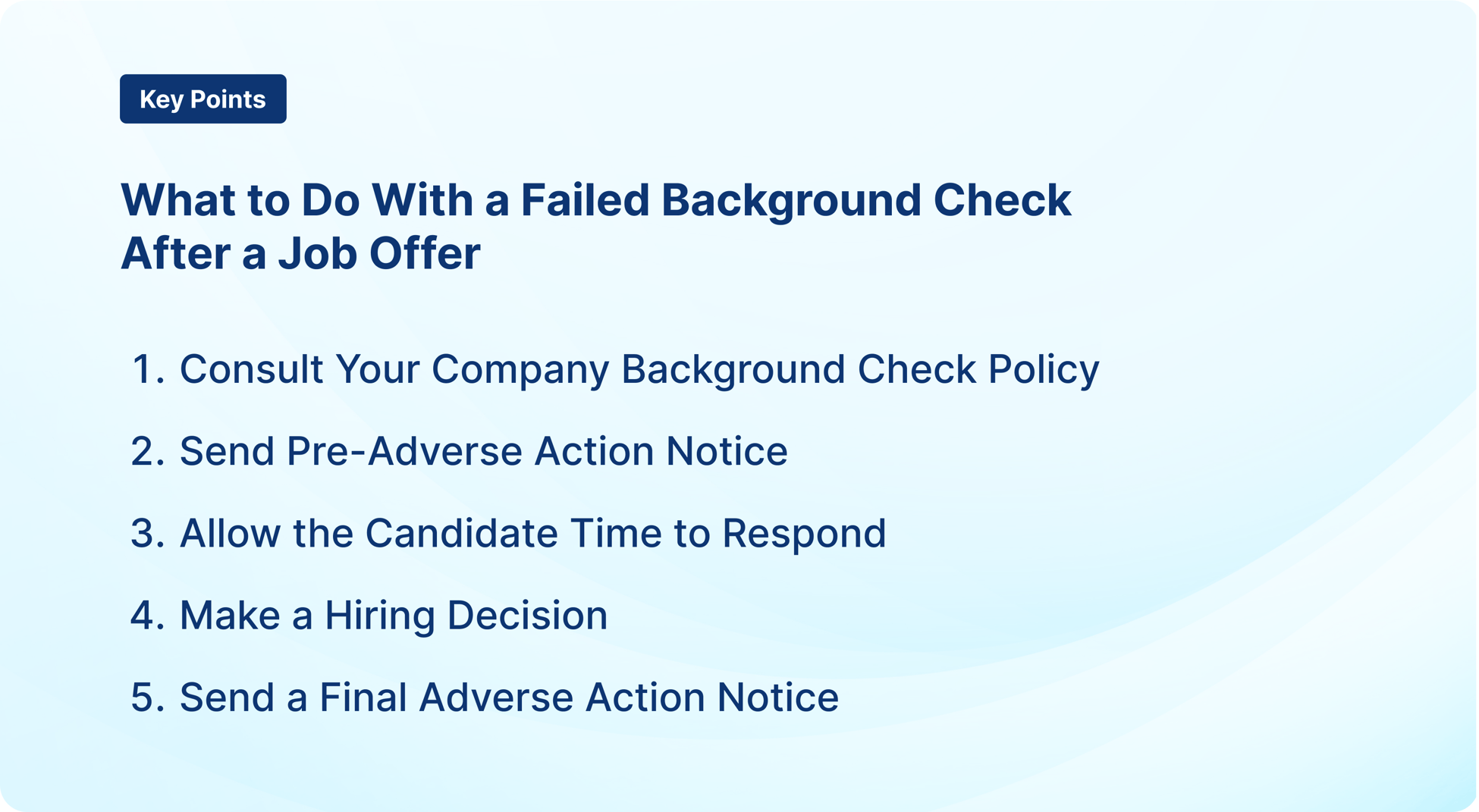 What to Do When a Candidate Failed a Background Check After Job Offer